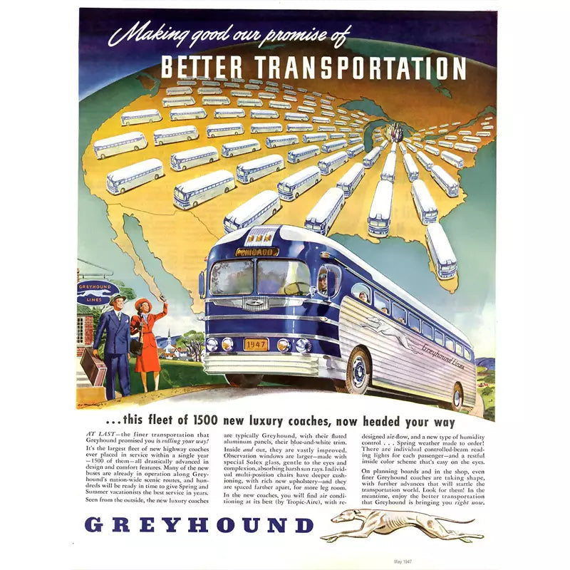 Vintage Bus Poster | Planète Vintage
