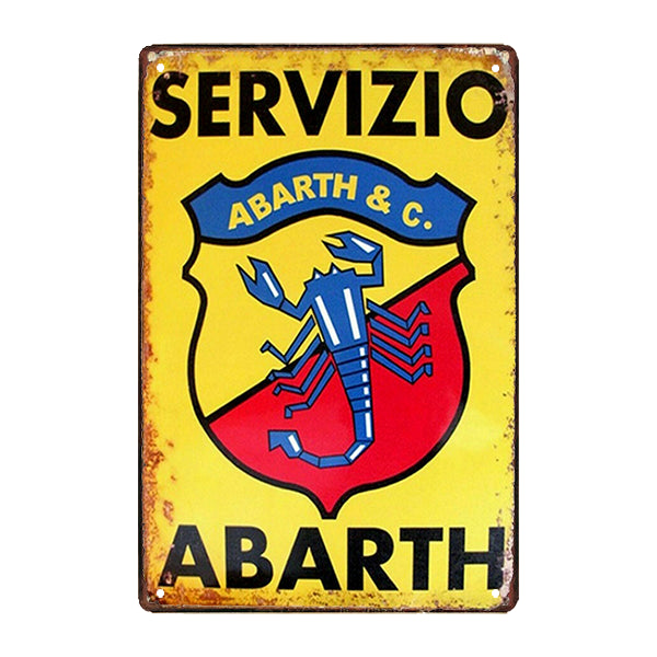 Plaque Métal Abarth | Planète Vintage