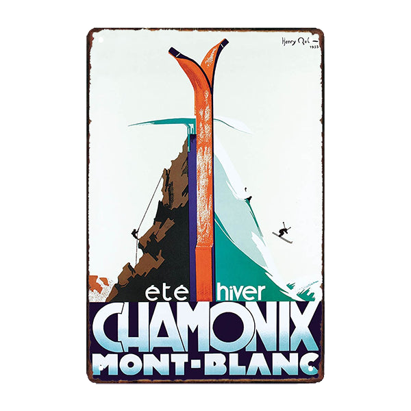 Chamonix Metal Plate | Planète Vintage