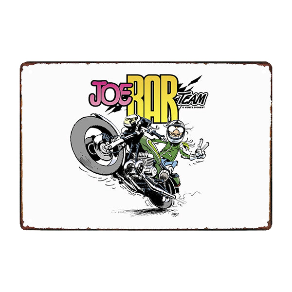 Plaque Métal Joe Bar Team | Planète Vintage