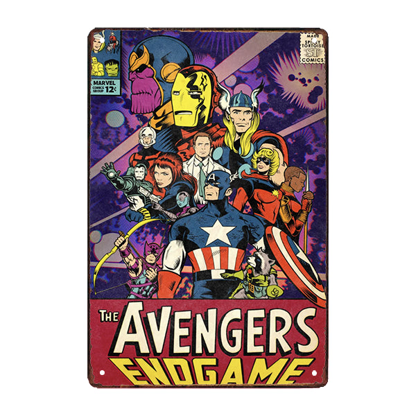 Marvel Vintage Metal Sign | Vintage Planet | Planète Vintage