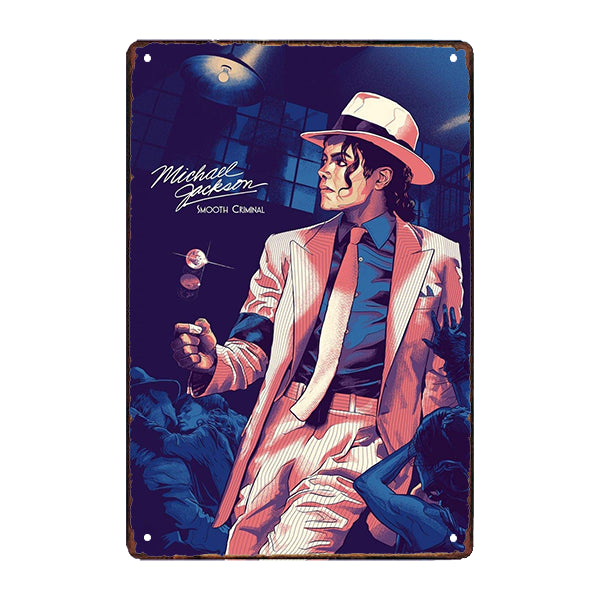 Plaque Métal Michael Jackson | Planète Vintage