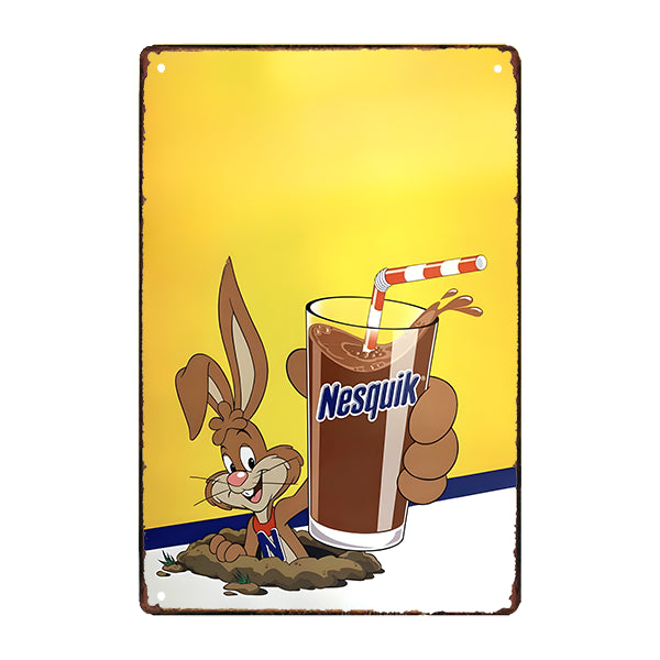 Plaque Métal Nesquik | Planète Vintage