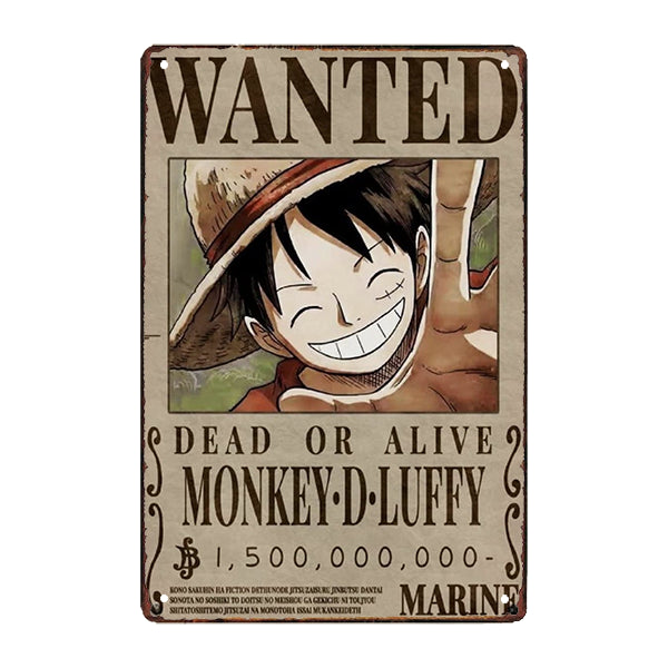 One Piece Metal Sign | Vintage Planet | Planète Vintage