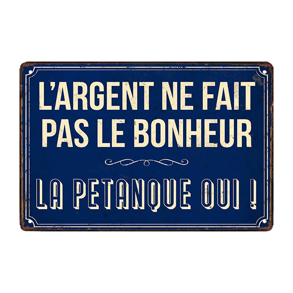 Petanque Metal Sign | Vintage Planet | Planète Vintage