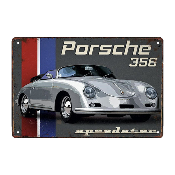 Porsche Metal Sign | Vintage Planet | Planète Vintage