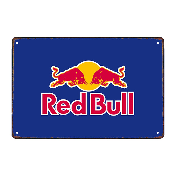 Redbull Logo Metal Sign | Vintage Planet | Planète Vintage