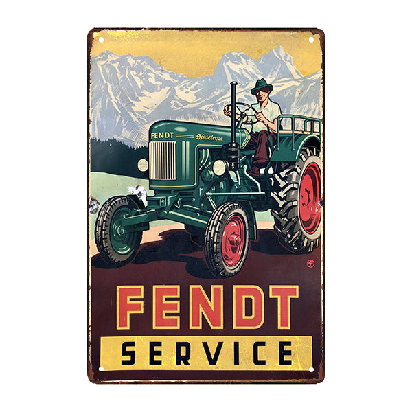 Fendt Tractor Metal Sign | Vintage Planet | Planète Vintage