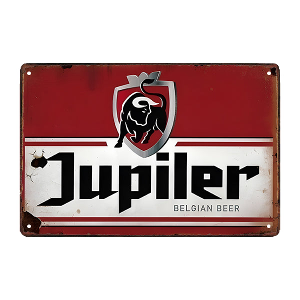 Jupiler øl reklameplade | Planète Vintage