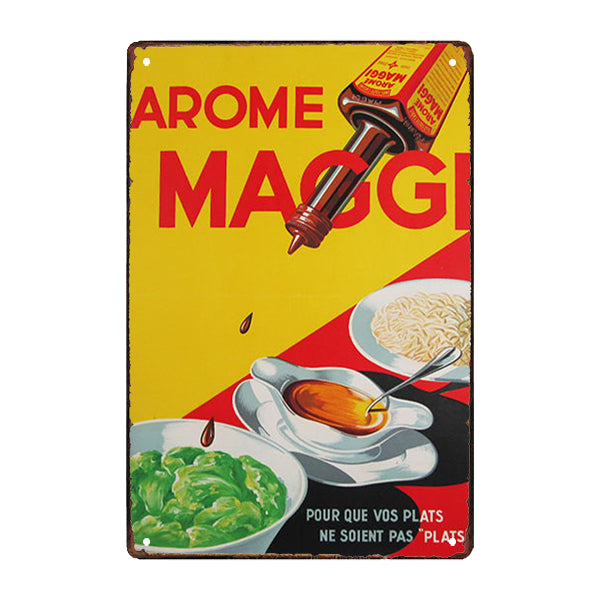 Maggi Advertising Plate | Planète Vintage