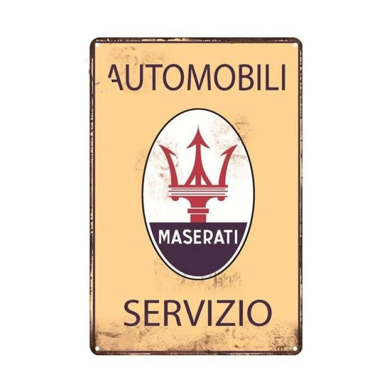 Maserati plate | Planète Vintage