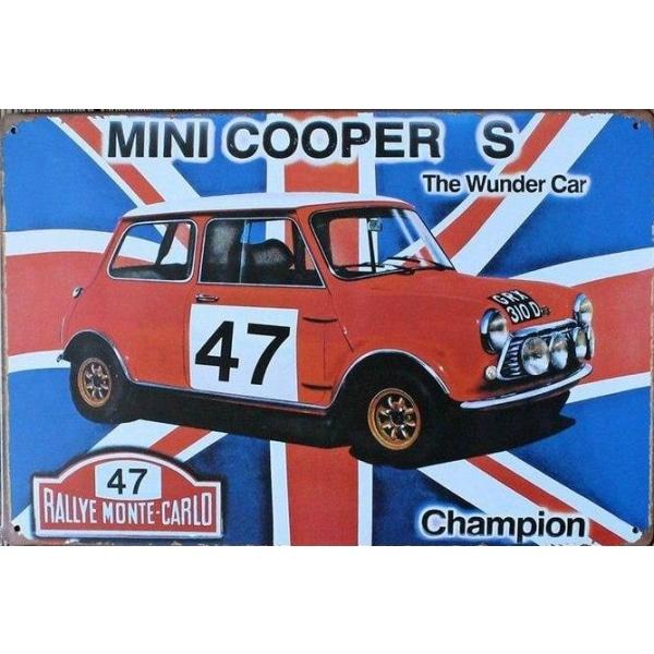 Plaque Métal Mini Cooper | Planète Vintage